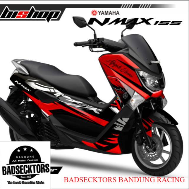 Jual Sticker decal full body Yamaha nmax hitam merah grafis #keren ...