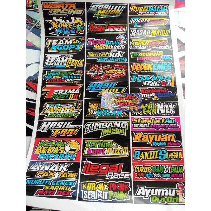 Jual Stiker Pack Kata Kata Herex Racing Hologram | Shopee Indonesia
