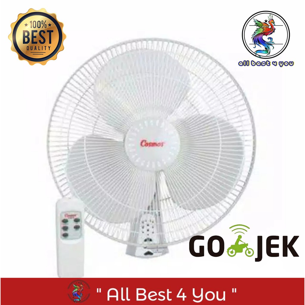 Jual Cosmos 16-WFCR Kipas Angin Dinding Remote Wall Fan 16 inc | Shopee ...