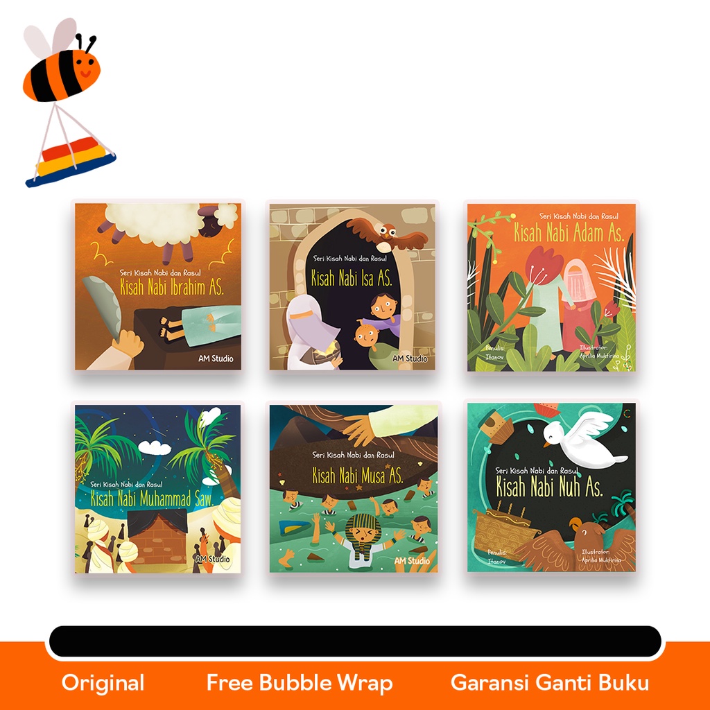 Jual BUKU CERITA ANAK : SERI NABI IBRAHIM - NABI ISA - NABI ADAM - NABI ...