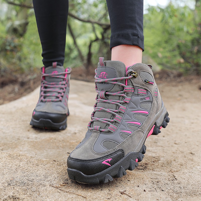 Jual Sepatu SNTA 613 GreyFuschia Boot/Gunung/Hiking/Wanita/Outdoor ...