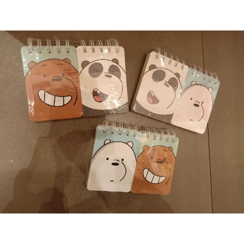 Jual Miniso we bare bears wirebound book notepad memobook lucu | Shopee ...
