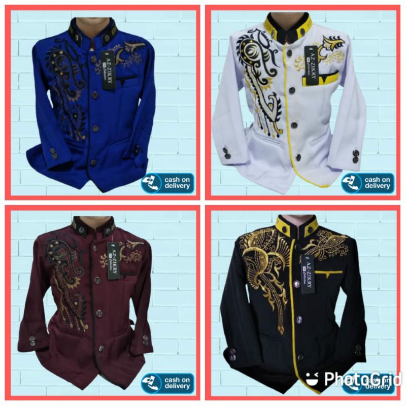 Jual Baju jas koko jasko bordir anak laki laki | Shopee Indonesia