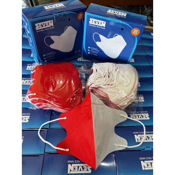 Jual Masker Duckbil Merah Putih Isi 20 / Masker Merah Putih | Shopee ...