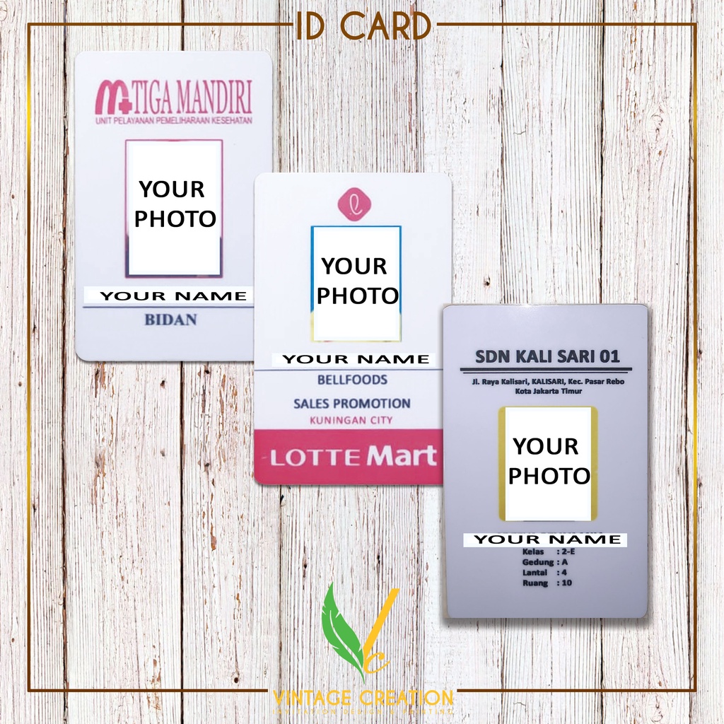 Jual CETAK NAME TAG MURAH 2 SISI | Shopee Indonesia