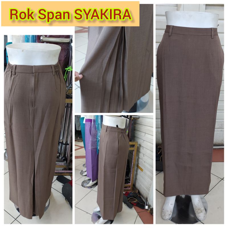 Jual Rok Span / Rok Kantor/Rok Kerja Wanita Panjang Syakira | Shopee ...