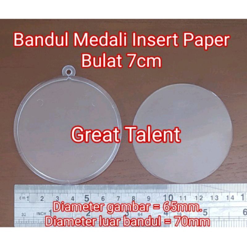 Jual Bahan Medali Mendali Insert Paper Bentuk Bulat Polos Satuan ...