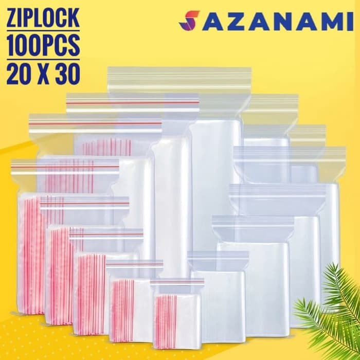 Jual PLASTIK ZIP LOCK 20 X 30 PLASTIK KLIP ZIPLOCK CLIP 20 X 30 100 PCS ...