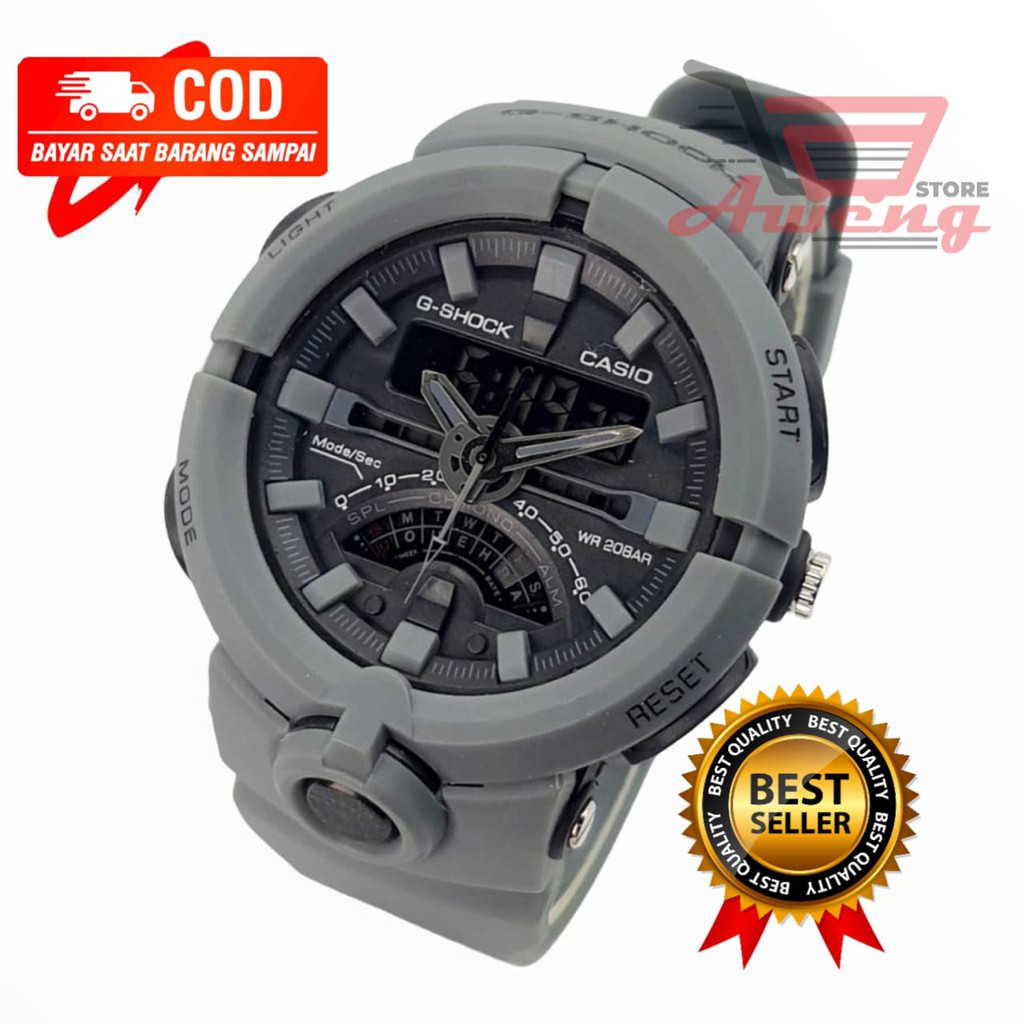 Jual JAM TANGAN PRIA CASIO G-SHOCK GA 500 DUALTIME WATERPROOF | Shopee ...