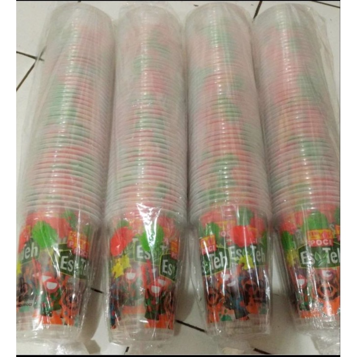 Jual SATU DUS GELAS TEH POCI 16 OZ ISI 1000 GELAS | Shopee Indonesia