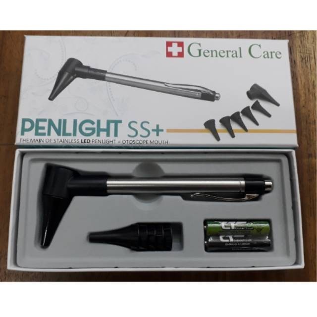 Jual Otoscope + Penlight SS General Care LED / Alat Cek THT General ...