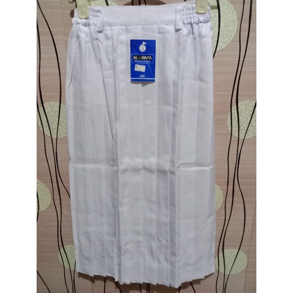 Jual ROK PUTIH PANJANG/ROK PUTIH AL-WAFA/ROK SEKOLAH MURAH | Shopee ...
