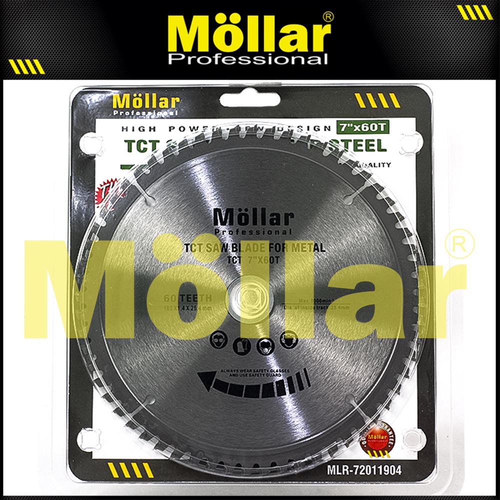 Jual MOLLAR 72011904 Mata Gergaji Besi 7" x 60T Cutting Metal Saw Blade ...