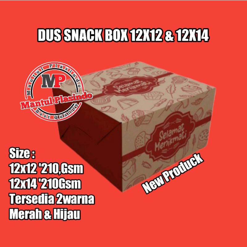 Jual isi 100pcs Dus Snack Box / Dus Kraff Polos 12x12 & 12x14 / Dus ...