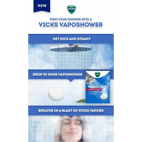 Jual Vicks VapoShower Soothing Vapors Tablets (Sachet / per tablet ...