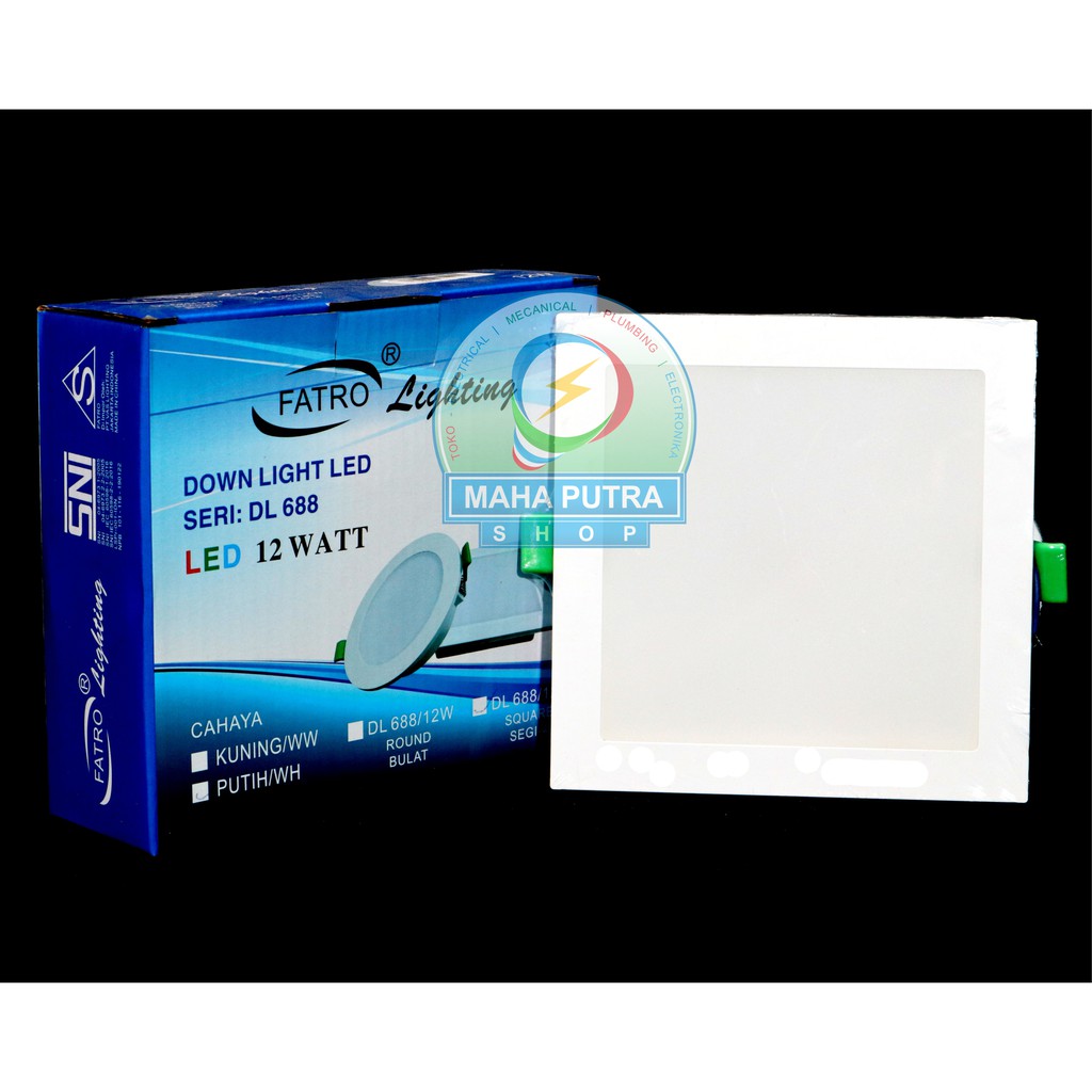 Jual LAMPU DOWN LIGHT LED 12 WATT KOTAK 688S FATRO. LAMPU PLAFON ...
