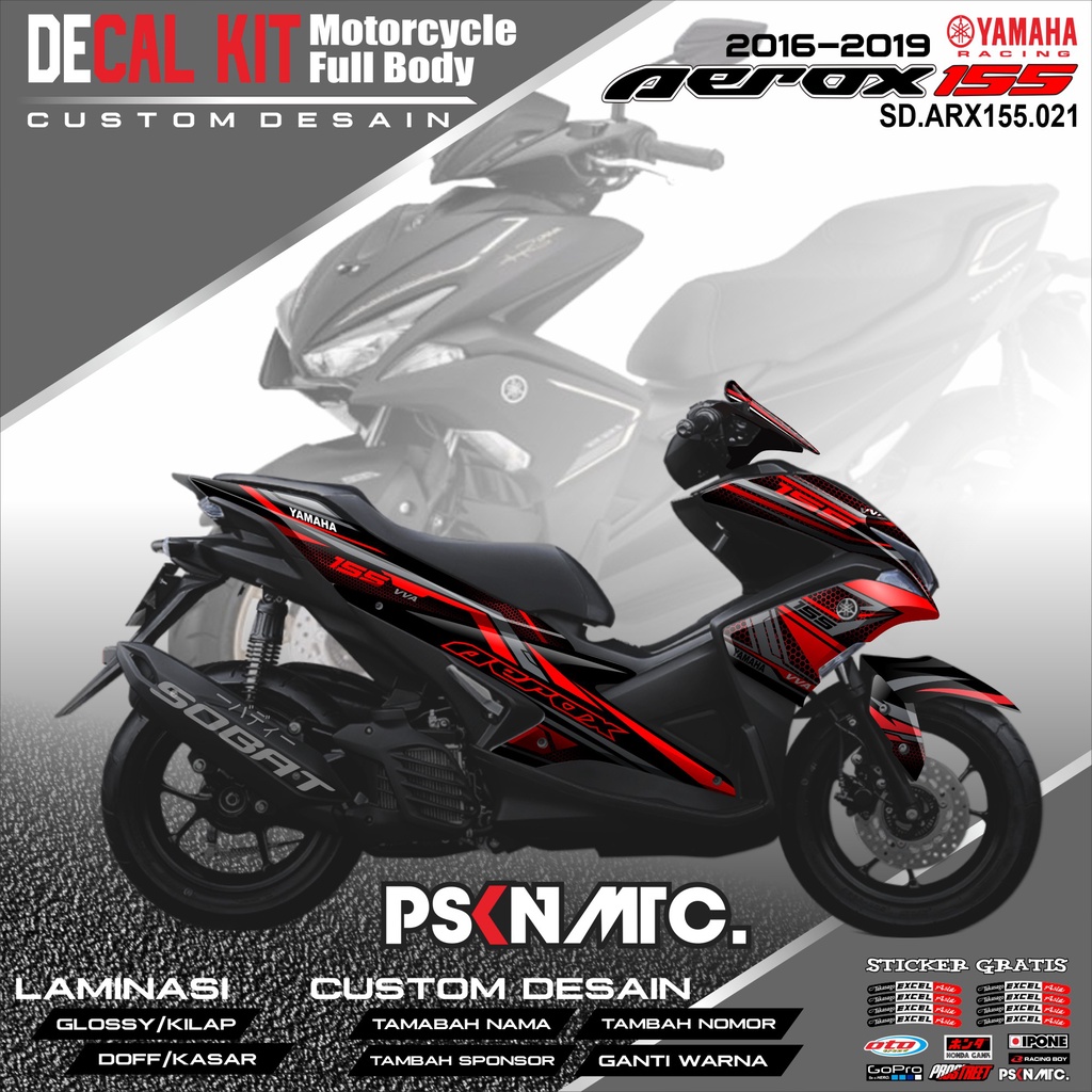 Jual Decal AEROX 155 - Dekal Stiker Striping Fullbody Fullblock List ...