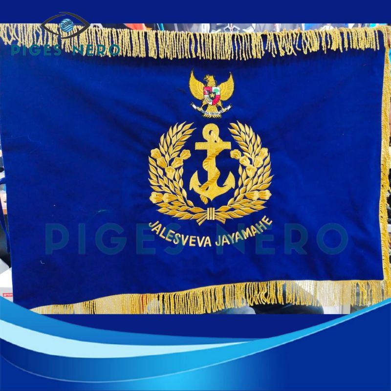 Jual Bendera Pataka Panji-Panji TNI AL Bordir | Shopee Indonesia