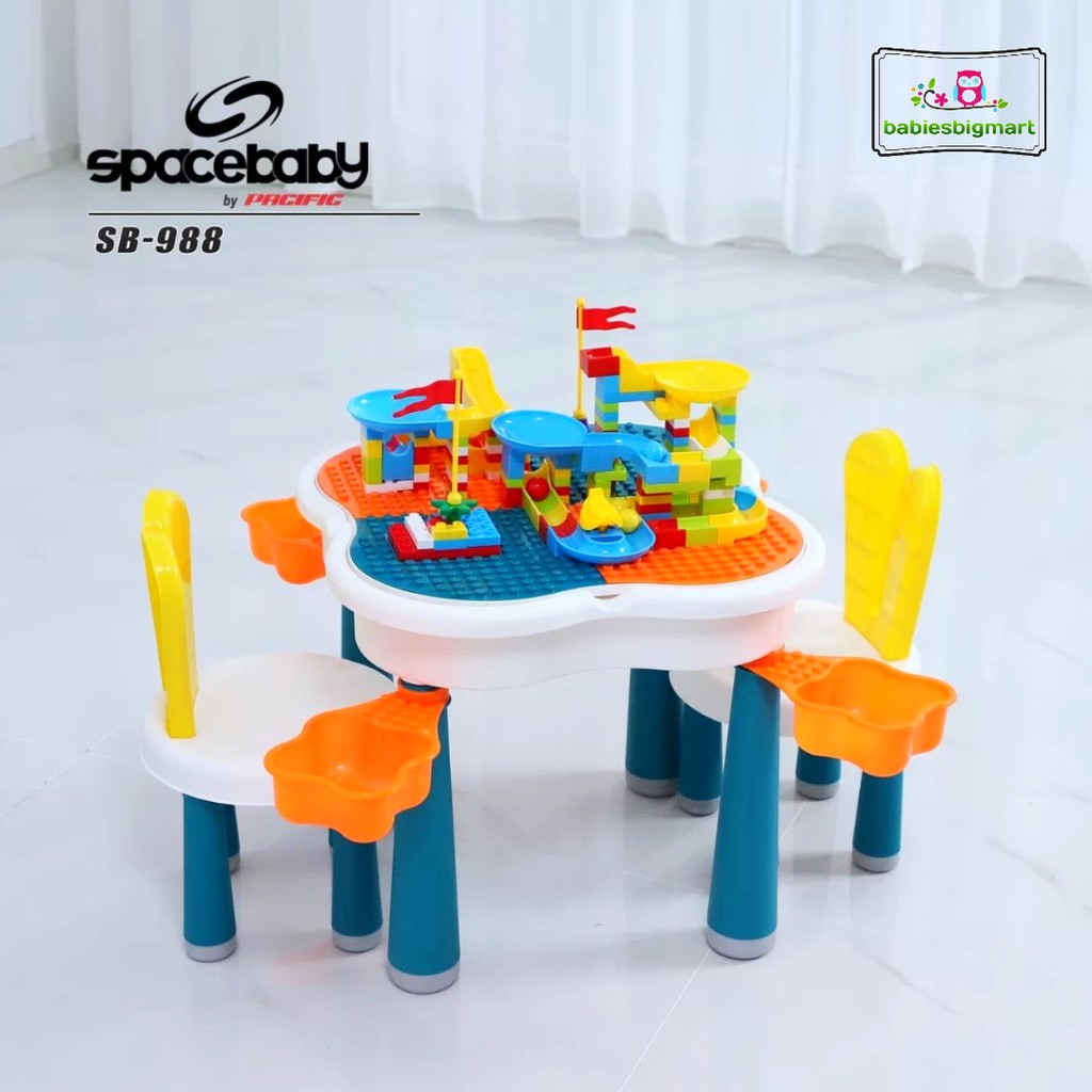 Jual Multifunctional Table Spacebaby 6 in 1 SB 988 Free Block Puzzle ...