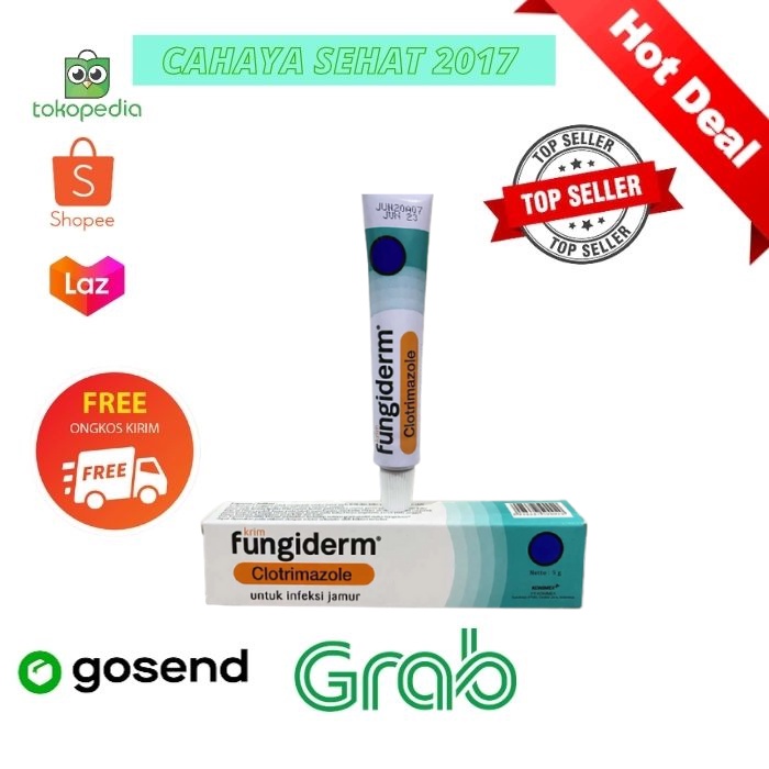 Jual KRIM FUNGIDERM CLOTRIMAZOLE(INFEKSI JAMUR)5'G | Shopee Indonesia
