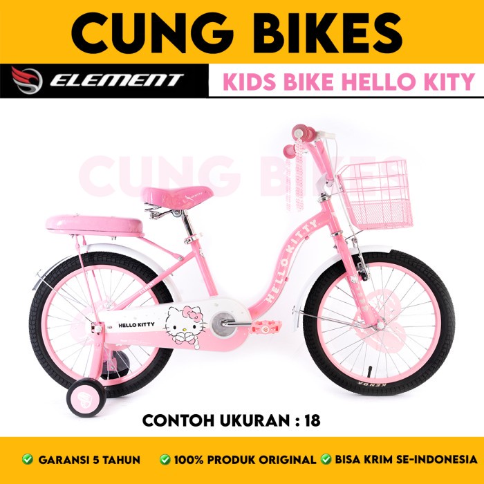 Jual Sepeda Anak Perempuan Mini ukuran 12-16-18-20 inch Element Hello ...