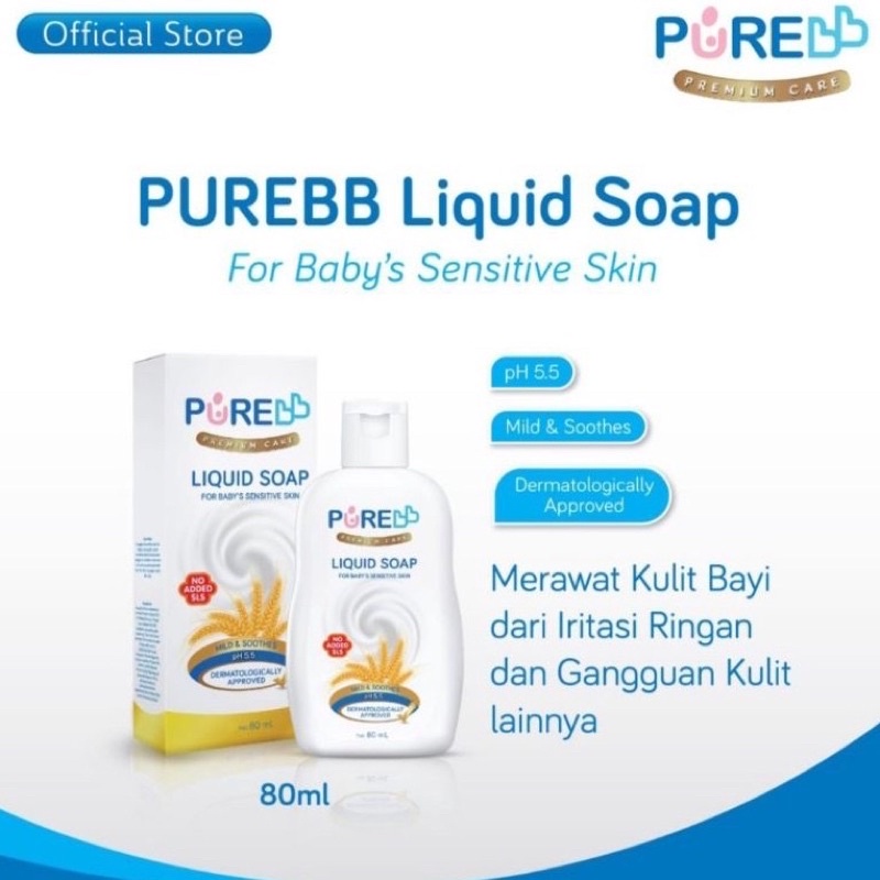 Jual Pure BB Liquid Soap 80 ml /230 ml Pure Baby Sabun Mandi Untuk ...