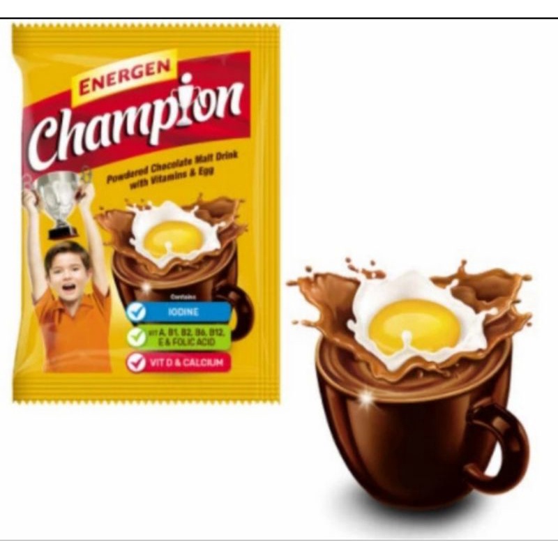 Jual Energen Champion renceng sachet minuman coklat | Shopee Indonesia