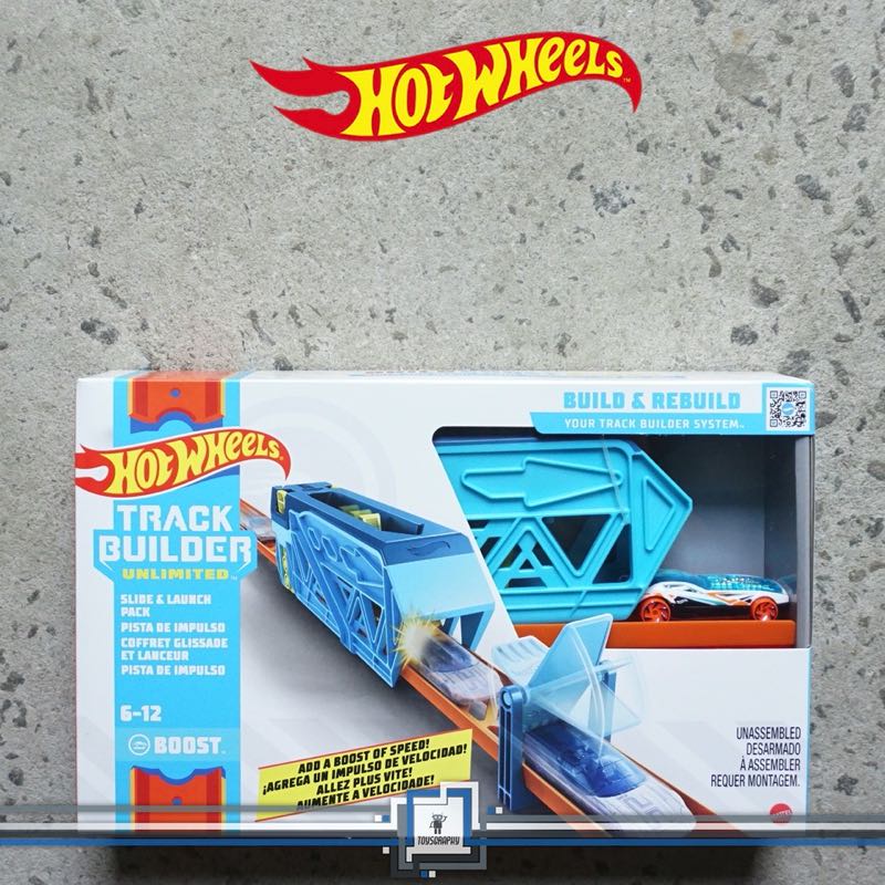 Jual Hot Wheels Track Builder Unlimited SLIDE & LAUNCH Pack Boost ...