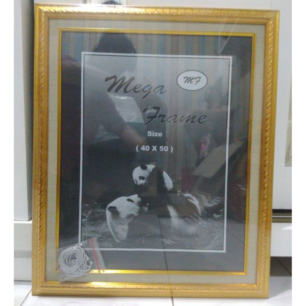 Jual Bingkai Foto 40X50 Linen # 16R include packing bubble frame photo ...