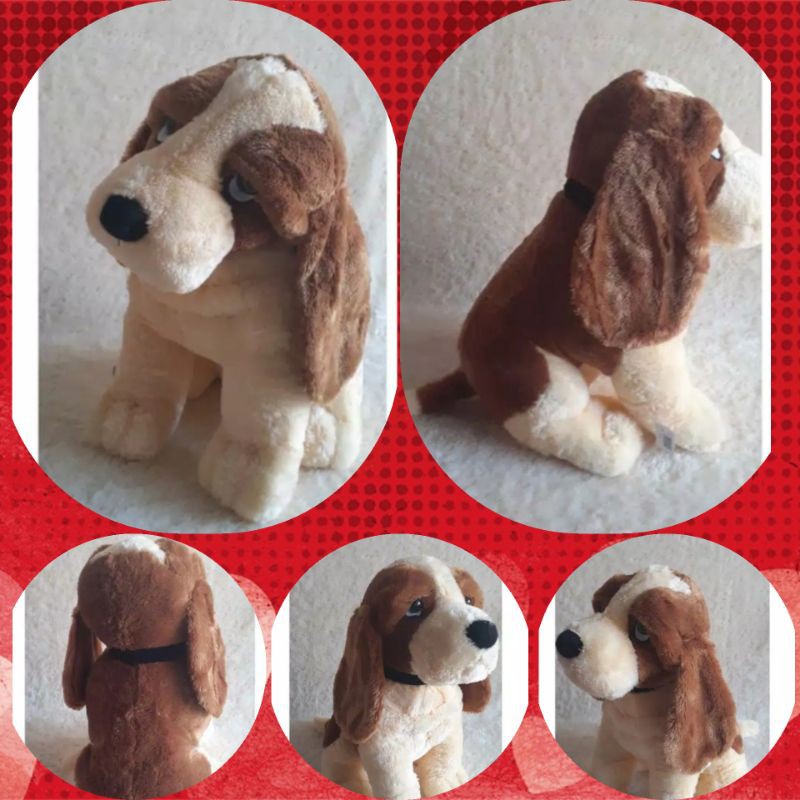 Jual BONEKA ANJING HUSH PUPPIES DUDUK,Ukuran 22(Jumbo) | Shopee Indonesia