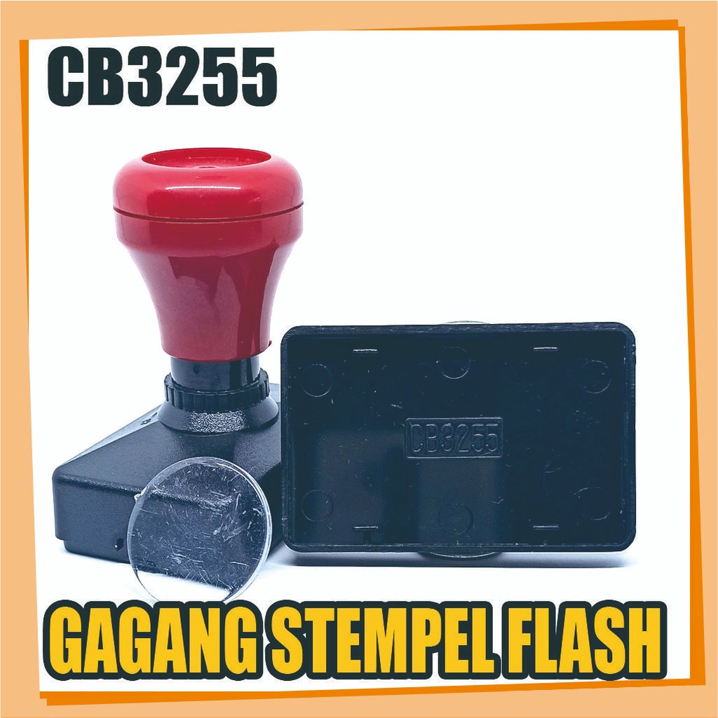 Jual gagang stempel flash kotak ukuran CB 32x55mm | Shopee Indonesia