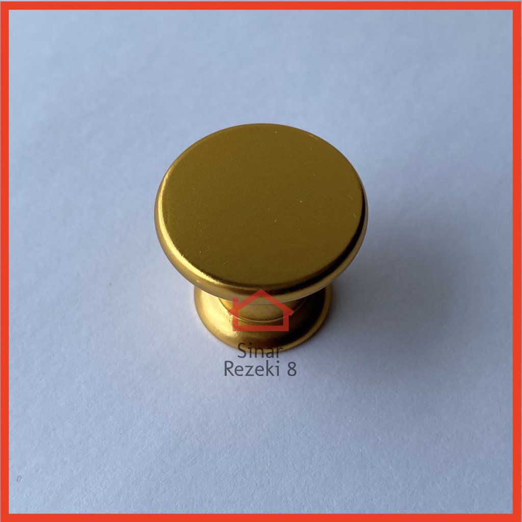 Jual Tarikan Laci 740 GP Gold Emas Dop Pintu Lemari Bulat Handle Pentol ...