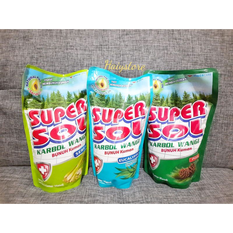 Jual HS // Super Sol Karbol 780ml/750ml // Supersol 780ml | Shopee ...