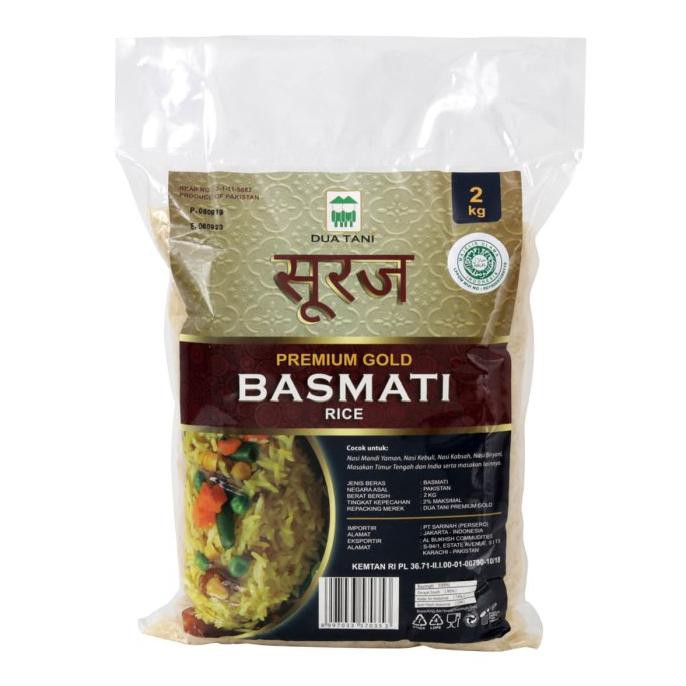 Jual BERAS- DUA TANI - BERAS BASMATI 2KG - BERAS PANJANG - VACUUM ...