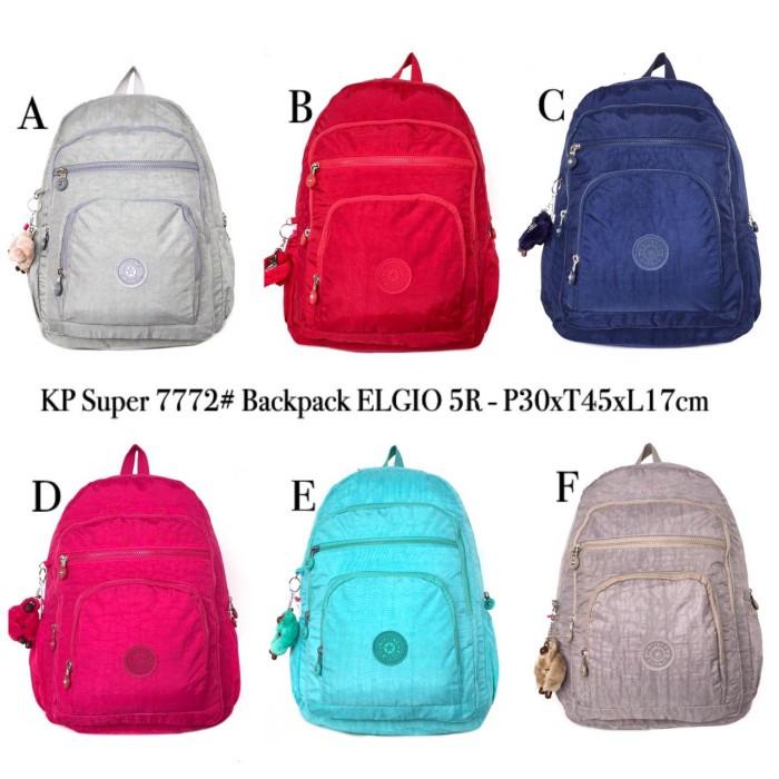 Jual School Bag | Tas Kipling Ransel Elgio Besar Laptop 5 Ruang Sekolah ...