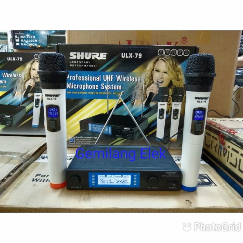 Jual Mic Wireless SHURE ULX-79 UHF | Shopee Indonesia