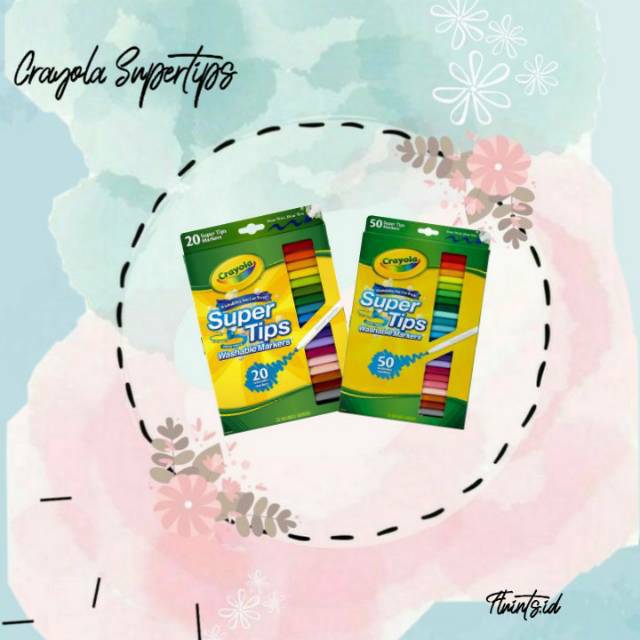 Jual CRAYOLA SUPERTIPS 20 COLORS | Shopee Indonesia