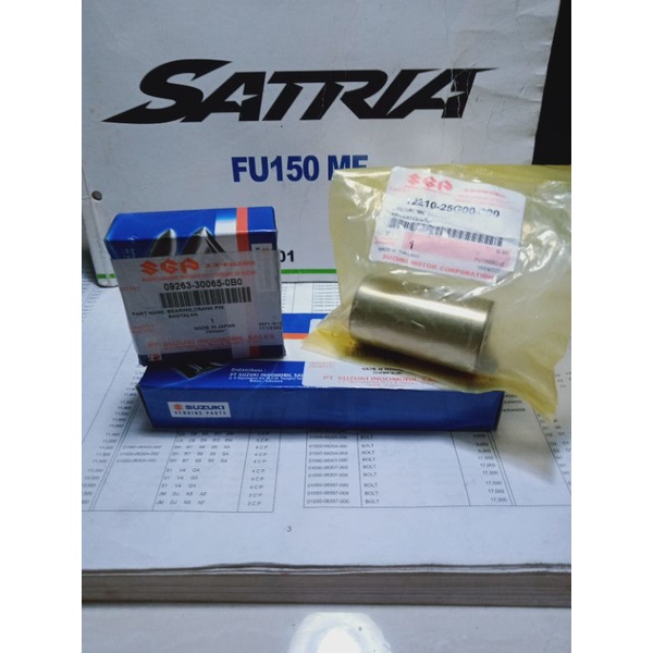 Jual STANG SEHER /STANG PISTON ASSY SET SATRIA FU150 ORIGINAL | Shopee ...