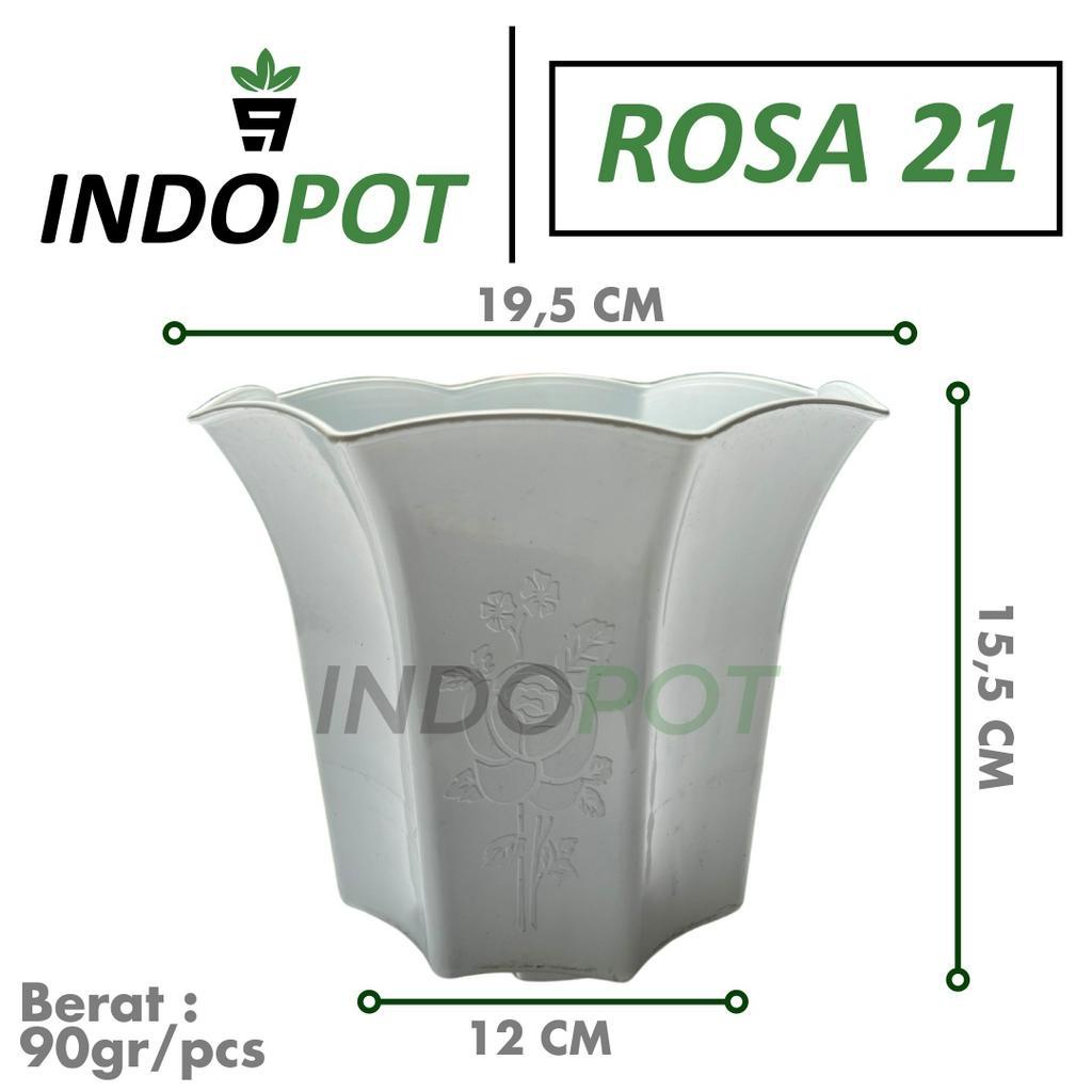 Jual Pot Rosa 21 Warna Putih Pot Bunga Tanaman Hias Unik Pot Bunga ...