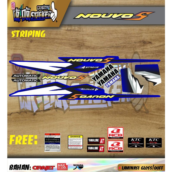 Jual Striping atau Sticker Motor Yamaha Nouvo S / Nouvo Z | Shopee ...