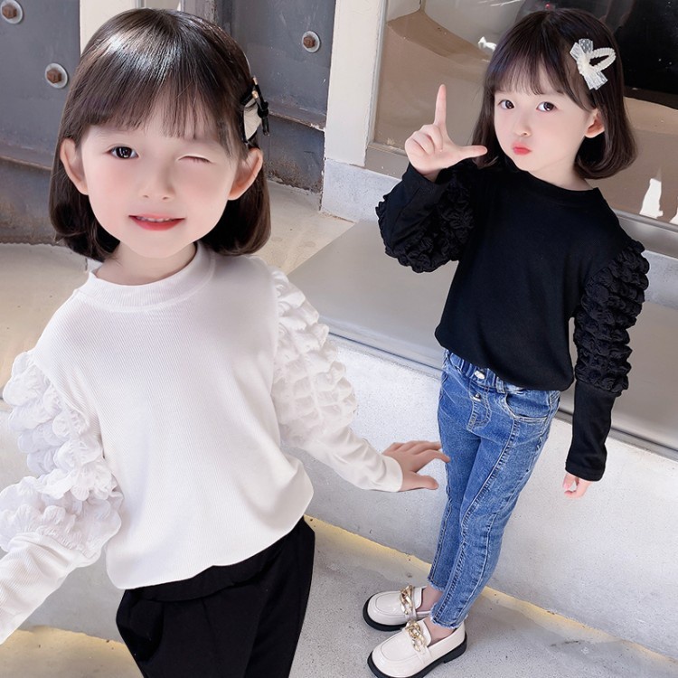 Jual 1-4 Tahun | Han Kyeol Korea Style / Blouse Anak Lengan Pom Pom ...