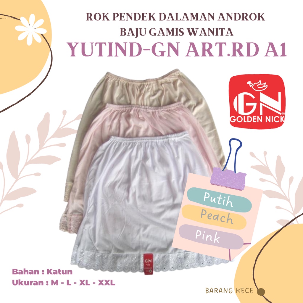 Jual Androk Pendek Daleman Gamis Wanita / Daleman Rok Muslimah Bahan ...