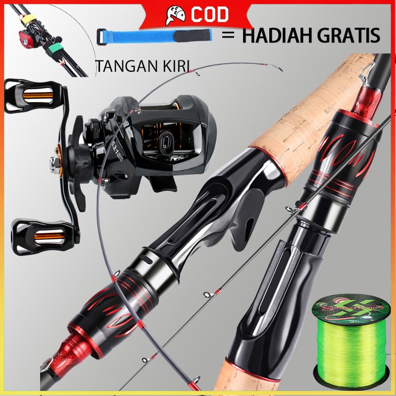 Jual Sougayilang Pancing set 1.65M /1.8MJoran Pancing 2 Bagian carbon fiber joran pancing dan 12 ...