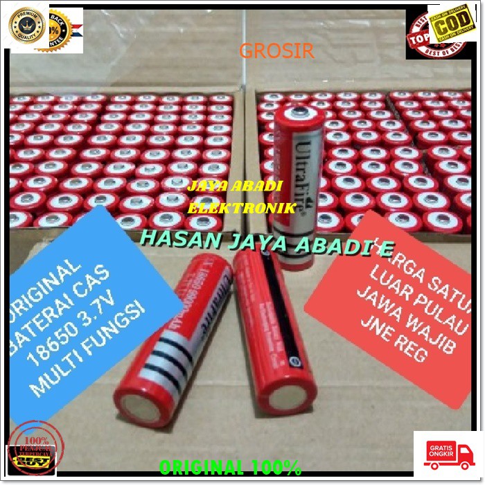 Jual ORIGINAL ULTRAFIRE BATERAI 3,7 VOLT 18650 BATTERY BATERE CAS CASAN CHARGER CHARGING ...