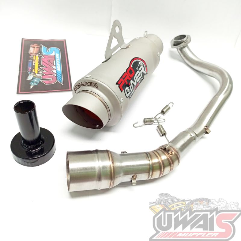Jual knalpot PROLINER BEAT FI NEW DELUXE KARBU VARIO 110 125 250 techno ...