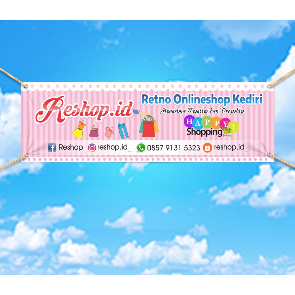 Jual CETAK BANNER OLSHOP, TOKO, WARUNG, WEDDING, BANNER EVENT, BACKDROP ...