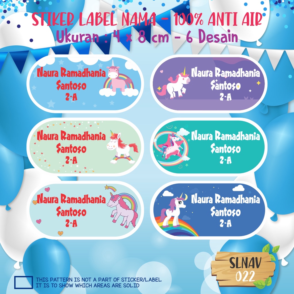 Jual sticker label nama anak kartun putri cute lucu princess super hero ...