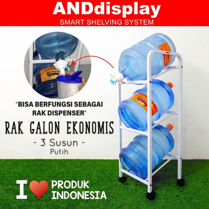 Jual RAK GALON AIR 3SUSUN - RAK DISPENSER AIR - RAK GALON BESI | Shopee ...