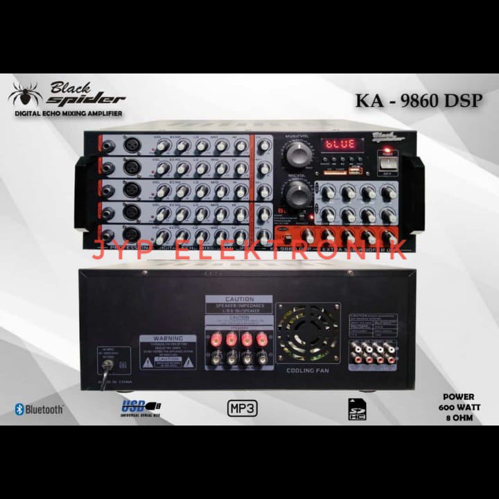 Jual POWER AMPLIFIER BLACK SPIDER KA 9860 DSP / KA 9860DSP / KA9860DSP ORI | Shopee Indonesia