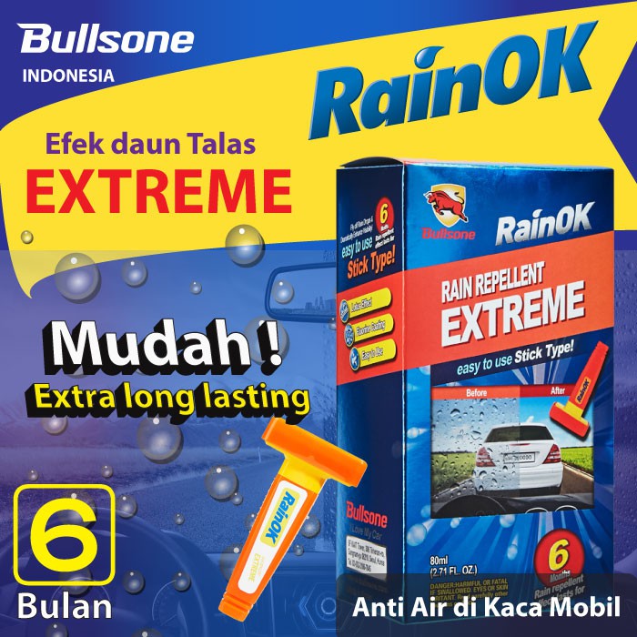 Jual Bullsone - RainOK Repelent Extreme/penolak air hujan/efek daun ...